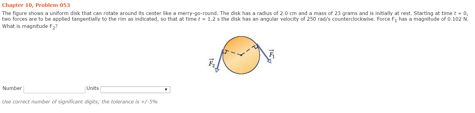 Solved The figure shows a uniform disk that can rotate | Chegg.com