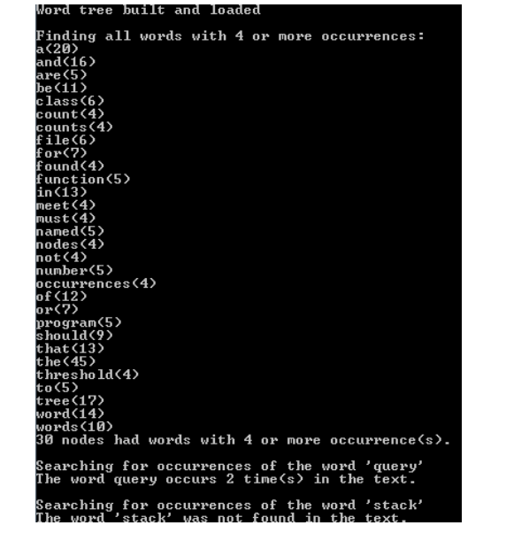 Overview: file you have to complete is WordTree.h, | Chegg.com