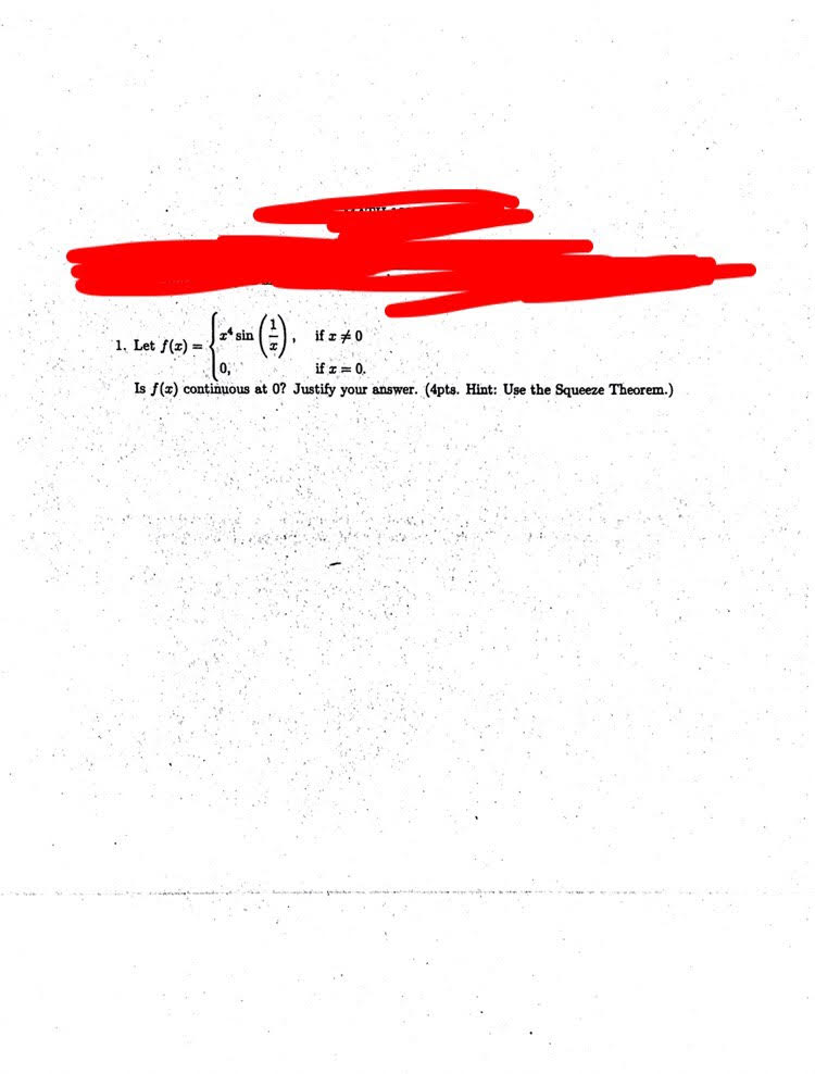 Solved 1, Let f(x)- 0, Is f() continuous at 0? Justify your | Chegg.com Solved 1, Let f(x)- 0, Is f() continuous at 0? Justify your | Chegg.com