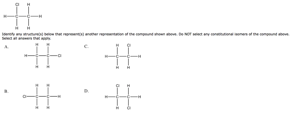 Solved CI H Identify any structure(s) below that | Chegg.com