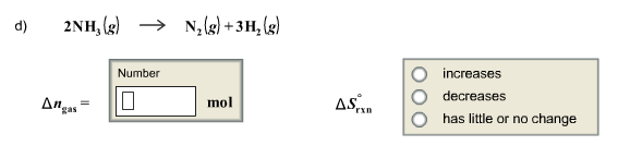 Solved The change in entropy, ?S?rxn, is related to the the | Chegg.com