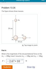 Solved a) What is the magnitude of the net gravitational | Chegg.com