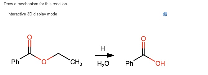 Solved Draw a mechanism for this reaction. Interactive 3D | Chegg.com