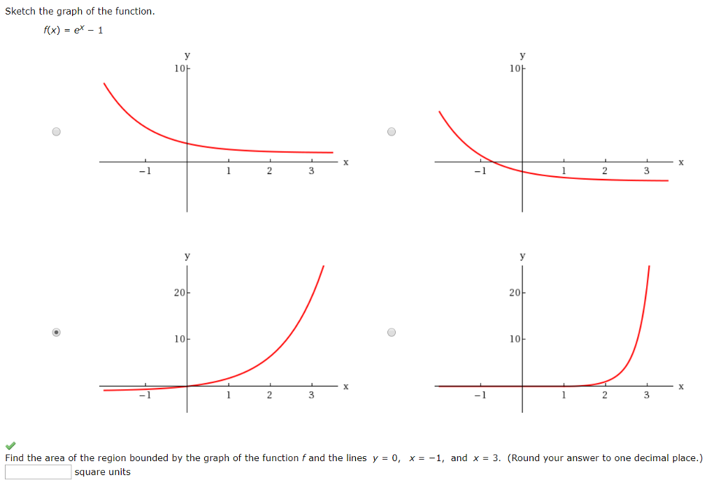 Solved Sketch the graph of the function. rx) = ex-1 10 10 3 | Chegg.com