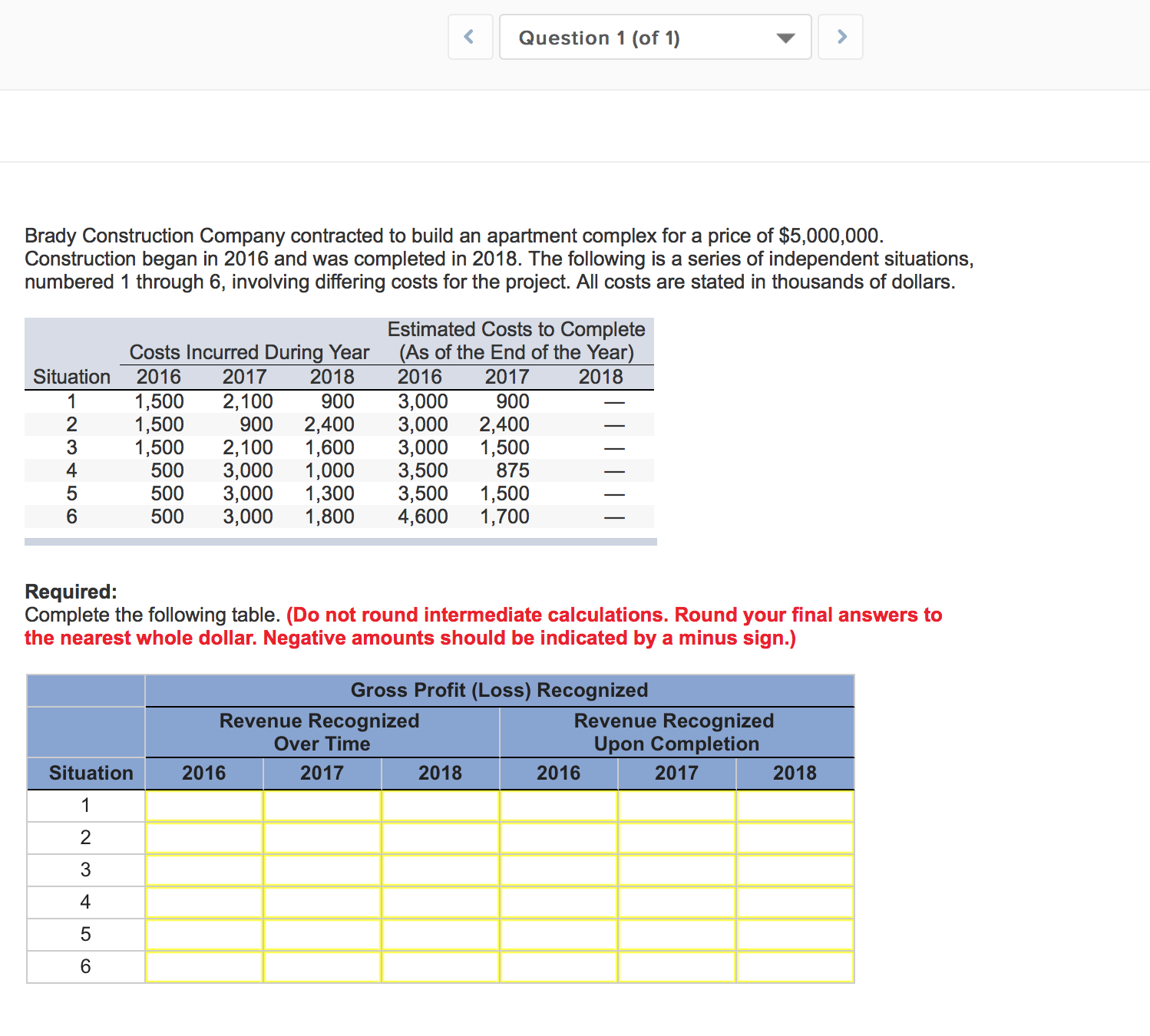 Solved Brady Construction Company contracted to build an | Chegg.com