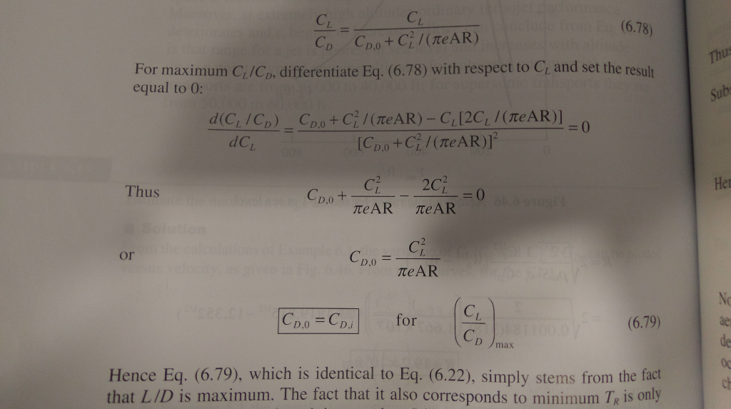 Solved Prove that when is maximum it will yields Cd,0 = | Chegg.com
