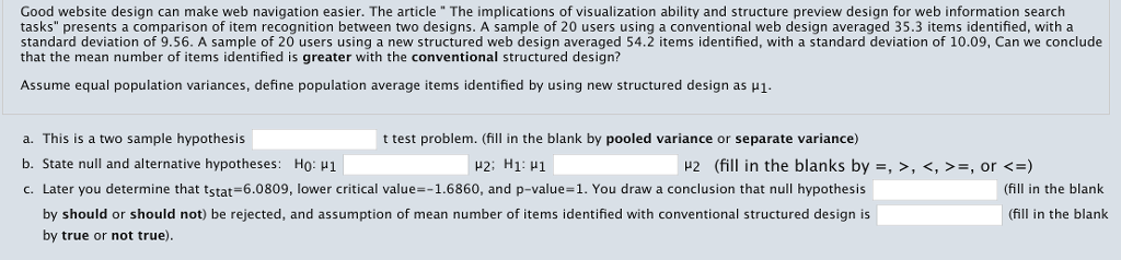 Solved Good website design can make web navigation easier. | Chegg.com