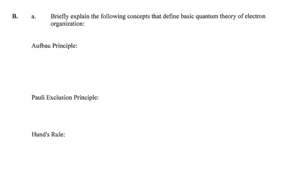 Solved Briefly explain the following concepts that define | Chegg.com