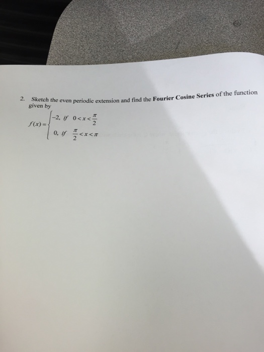 Solved Sketch the even periodic extension and find the | Chegg.com