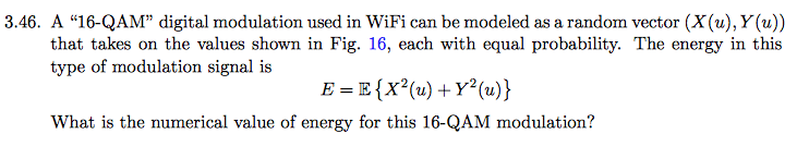 A "16-QAM" digital modulation used in WiFi can be | Chegg.com