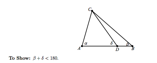 Solved 9. Absolute Geometry Assume: s in the interior of | Chegg.com