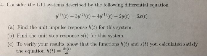 Solved Consider the LTI systems described by the following | Chegg.com