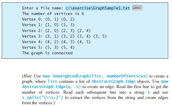 Solved Write A Program That Reads A Graph From A File And 8099