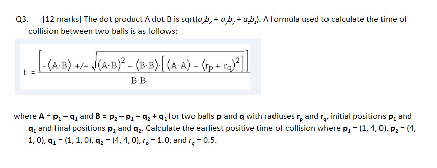 The dot product A dot B is sqrt(a_xb_x + a_yb_y + | Chegg.com