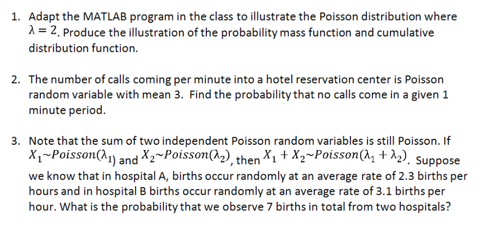 Solved 1. Adapt the MATLAB program in the class to | Chegg.com