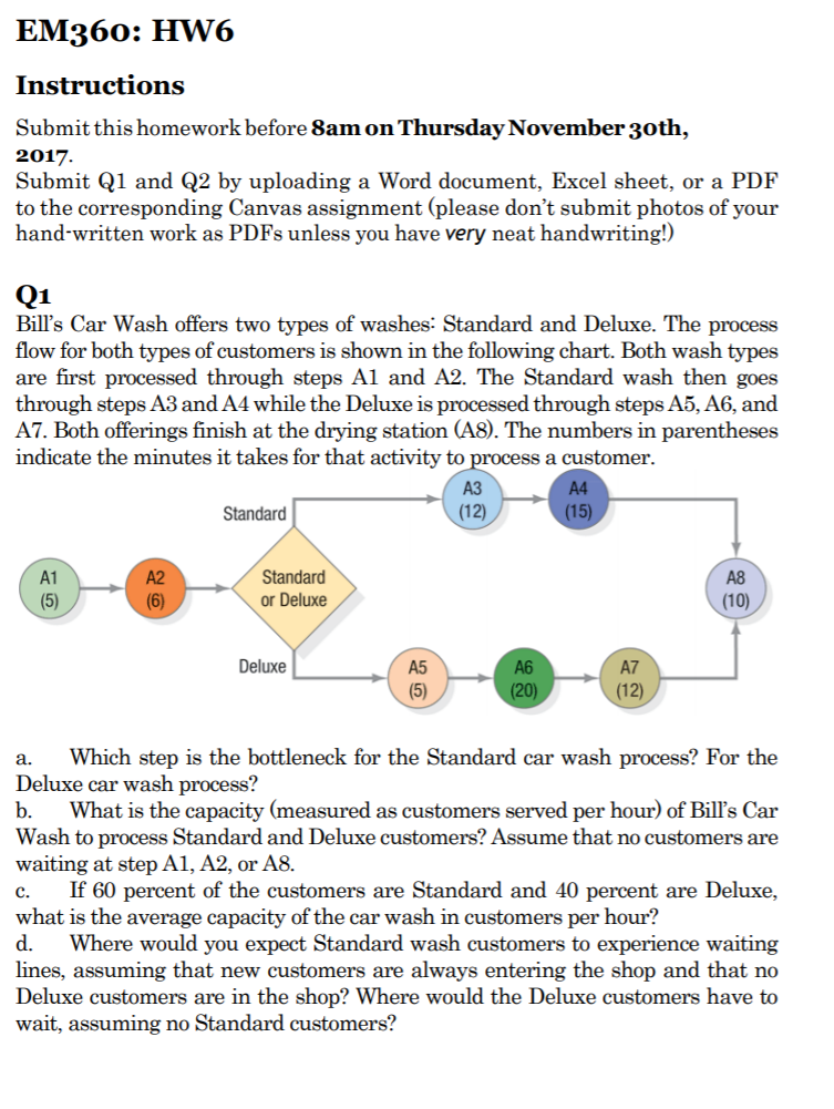 Solved EM360: HW6 Instructions Submit this homework before | Chegg.com