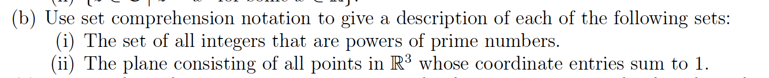 Solved Use set comprehension notation to give a description | Chegg.com