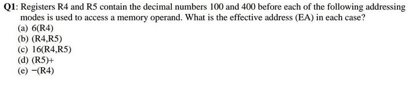 Solved Registers R4 and R5 contain the decimal numbers 100 | Chegg.com