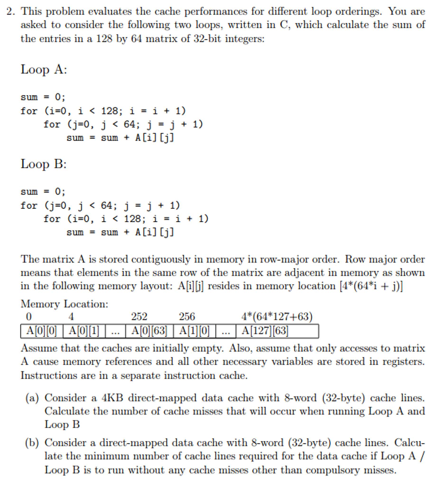 Solved This problem evaluates the cache performances for | Chegg.com