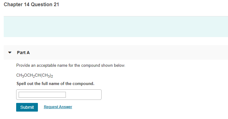 Solved Chapter 14 Question 21 Part A Provide an acceptable | Chegg.com