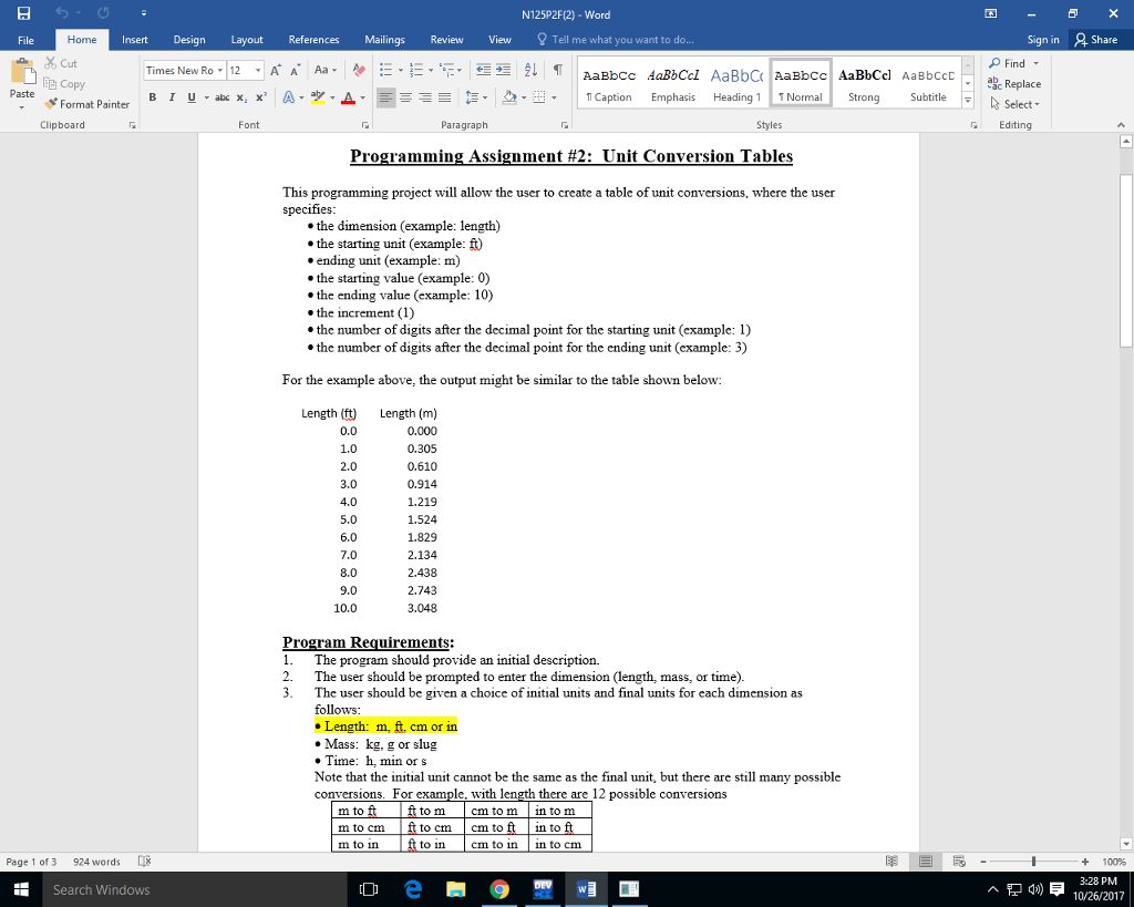 N125P2F(2)- Word File Home Insert Design Layout | Chegg.com