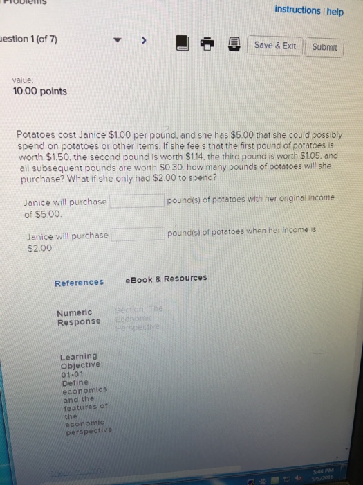 Solved instructions I help estion 1 (of 7 Save & Ext Submit | Chegg.com Solved instructions I help estion 1 (of 7 Save & Ext Submit | Chegg.com