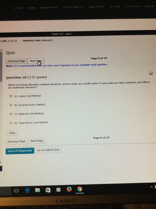 Solved Which overhead allocation method should be used to | Chegg.com