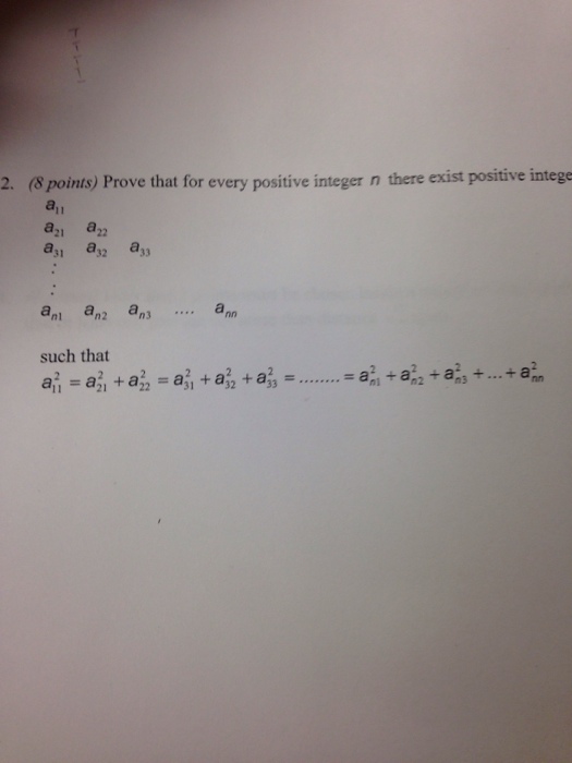 Solved 2. Prove that for every positive integer n there | Chegg.com