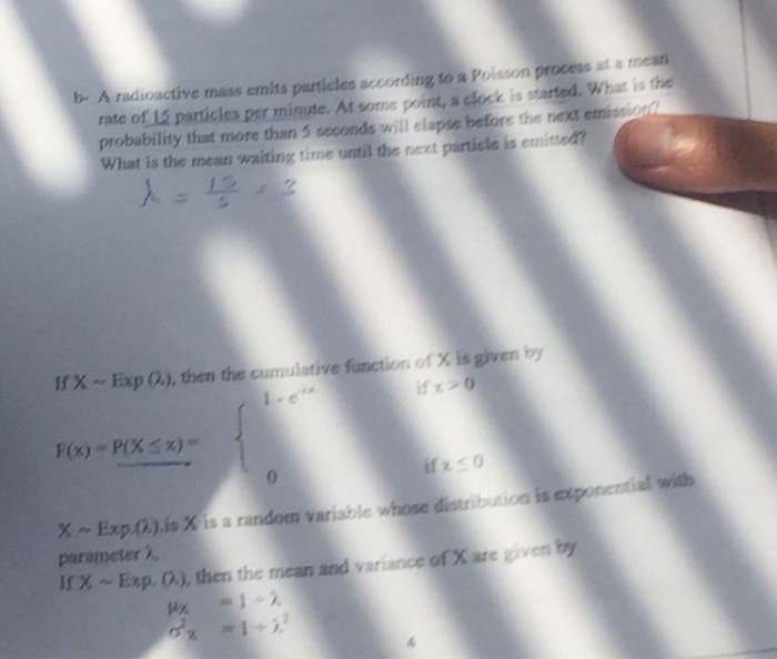Solved A Radioactive Mass Emits Particles According To A