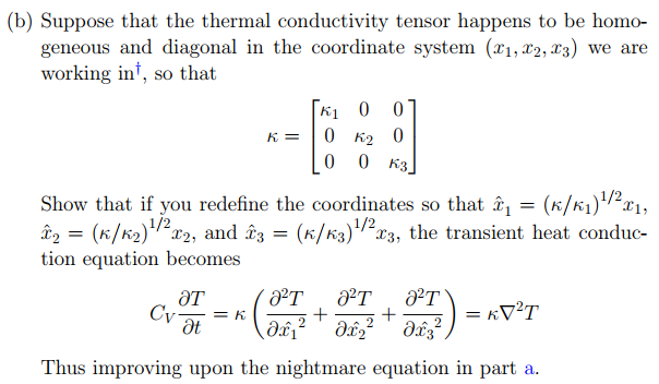 Solved 2. For anisotropic materials, we found that the | Chegg.com
