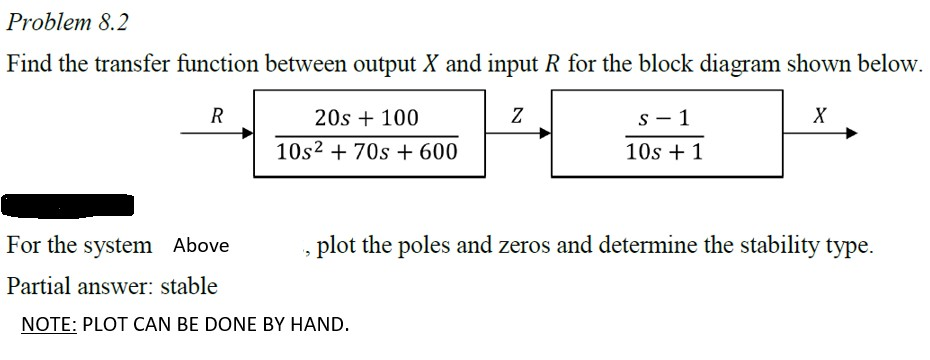 Solved Find The Transfer Function Between Output X And Input 2130