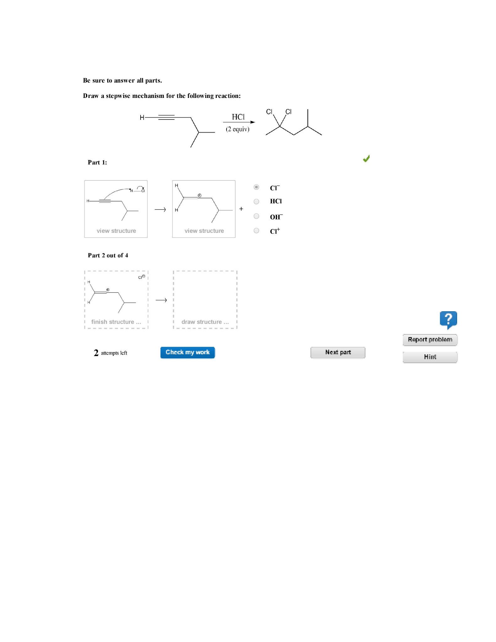 Solved Be sure to answer all parts. Draw a stepwise | Chegg.com