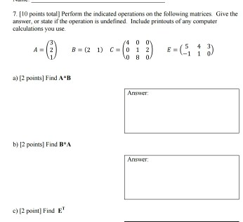 Solved Perform the indicated operations on the following | Chegg.com