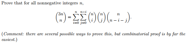 Solved Prove that for all nonnegative integers n, ΣΣ | Chegg.com