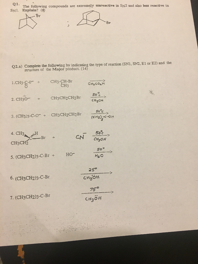 Solved 21. The following compounds are extremely unreactive | Chegg.com