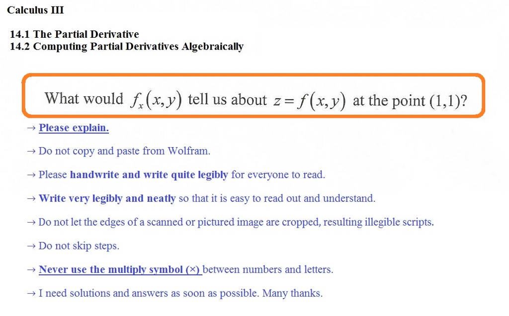 Solved The Partial Derivative Computing Partial Derivatives | Chegg.com