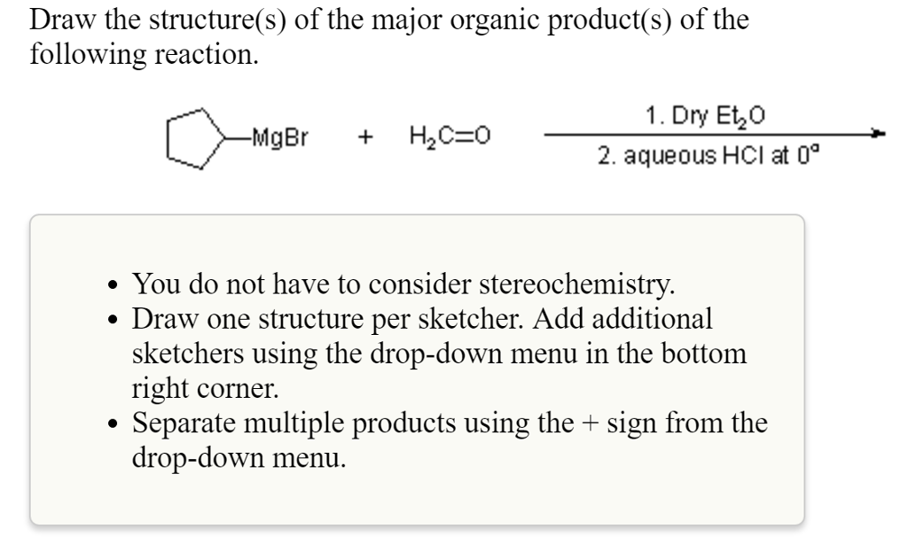 Solved Draw the structure(s) of the major organic product(s) | Chegg.com