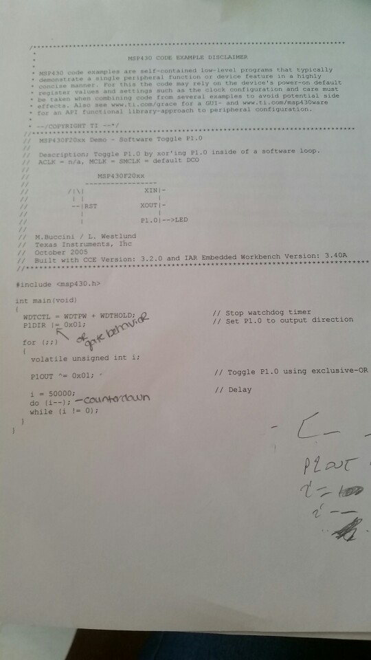Solved Msp430 Code Example Disclaimer ·msp43 · Demonstrate A 