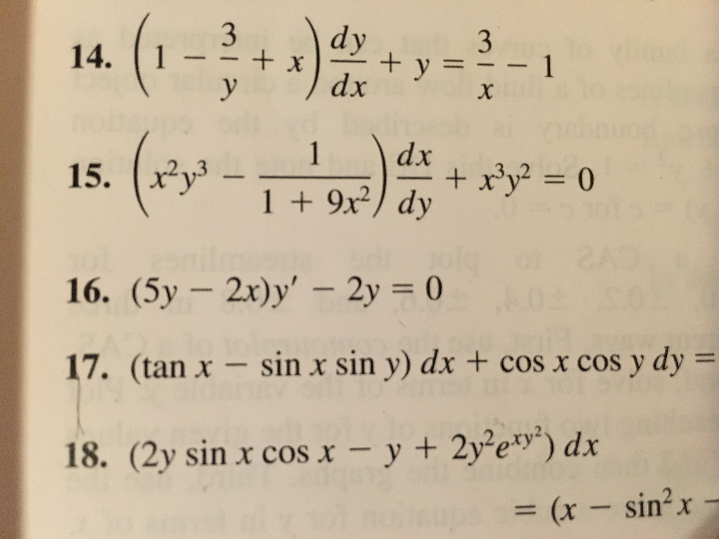 Solved Number 16. Determine whether the given | Chegg.com