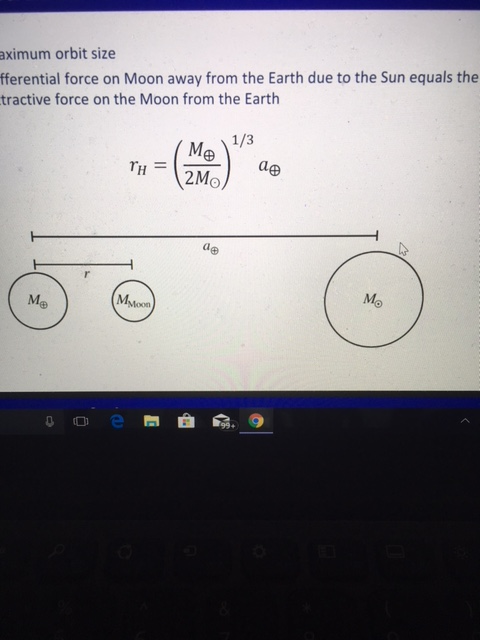 Solved Using the equations for Roche Limit and Hill Radius | Chegg.com