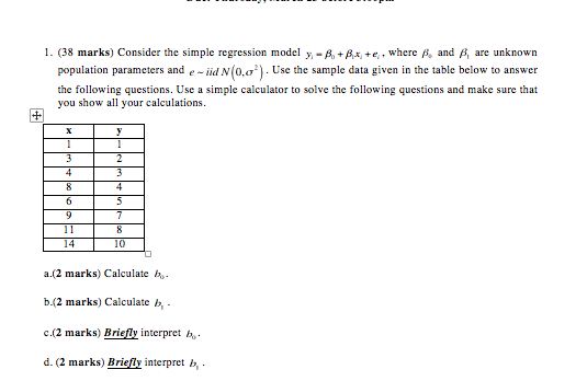 Solved Consider the simple regression model y_i = beta_0 + | Chegg.com