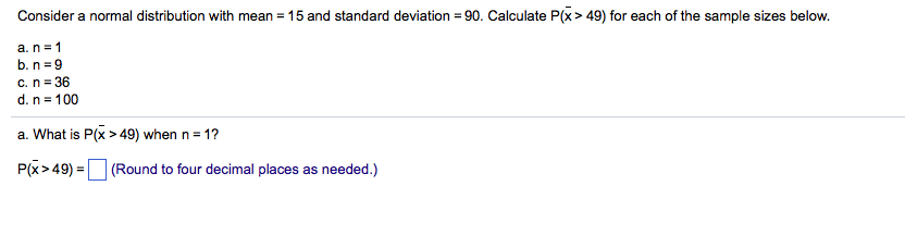 Solved Consider A Normal Distribution With Mean 15 And