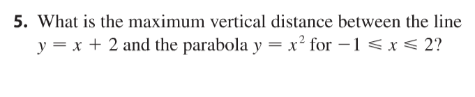 Solved What is the maximum vertical distance between the | Chegg.com Solved What is the maximum vertical distance between the | Chegg.com