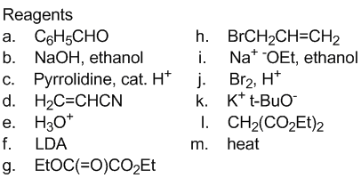 Solved Select reagents from the table to synthesize this | Chegg.com