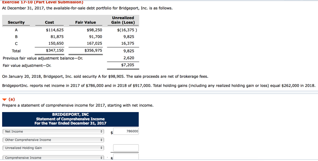 Solved Exercise 17-1o (Part Level Submission) At December | Chegg.com