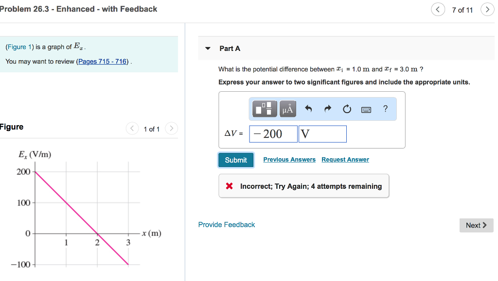 Solved Problem 26.3 - Enhanced - with Feedback 7 of 11 〉 | Chegg.com