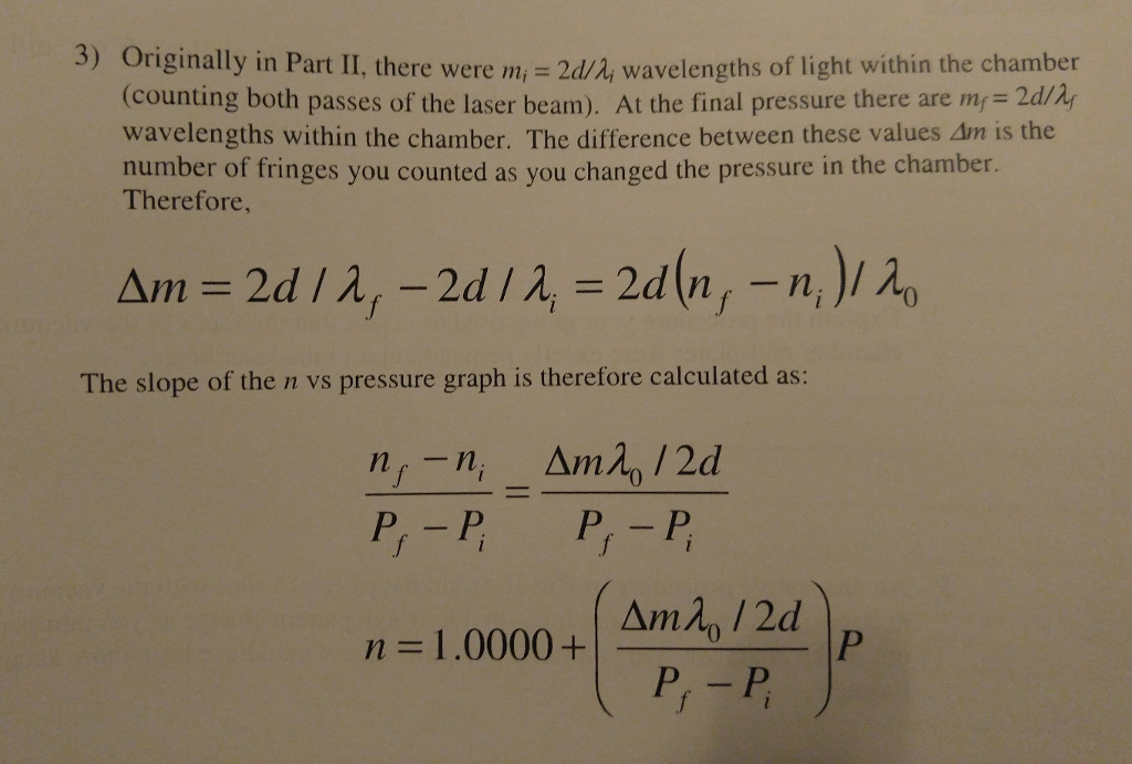 Solved We are working on a lab using a Michelson | Chegg.com
