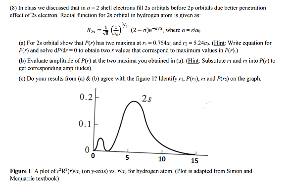 Solved In class wc discussed that in n = 2 shell electrons | Chegg.com