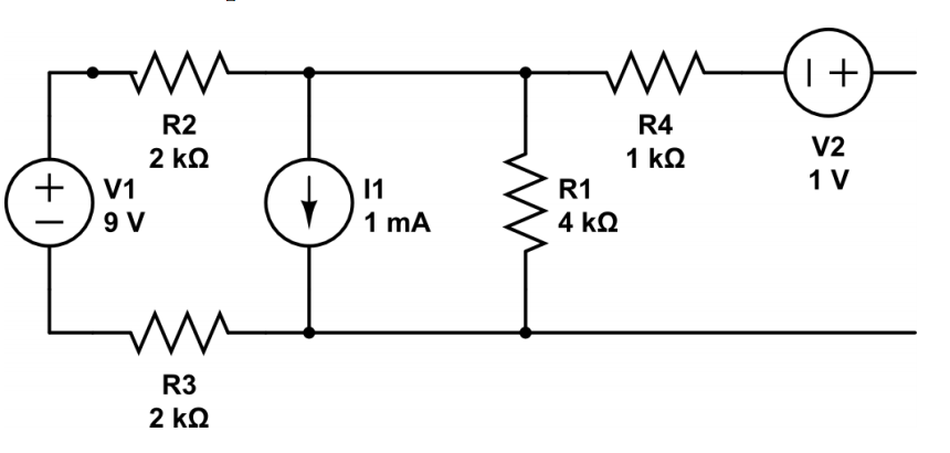 Solved R4 R2 V2 1 R1 1 mA R3 | Chegg.com