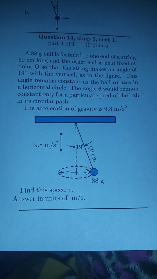 Solved 5. Question 13, chap 5, sect 1. part 1 of 1 10 points | Chegg.com